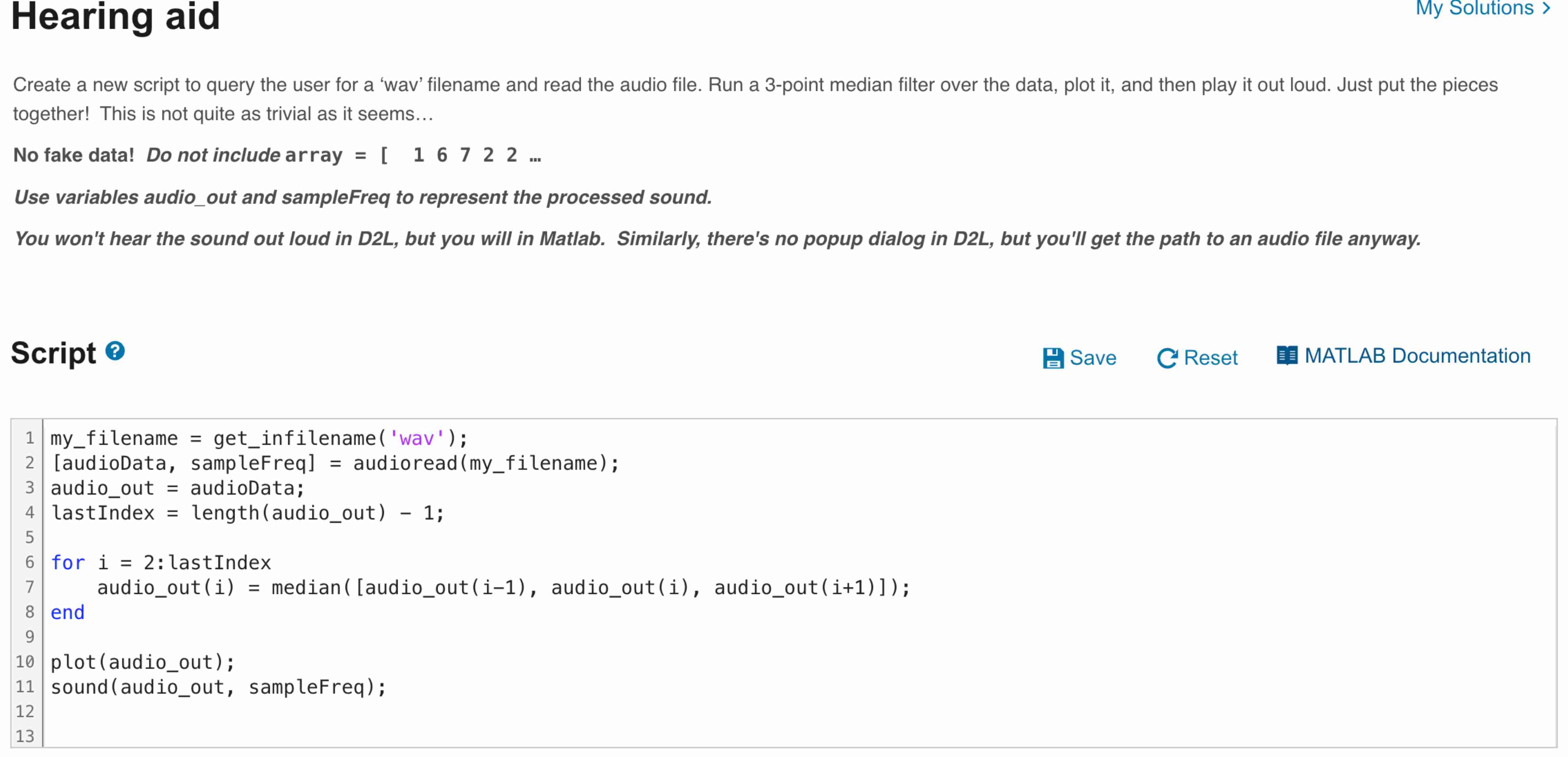 Solved This is in MatLab. It's telling me: Variable | Chegg.com
