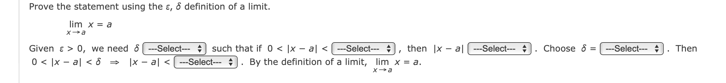 Solved Prove the statement using the ε,δ definition of a | Chegg.com