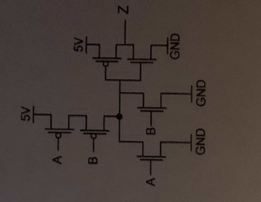 Solved The following transistor-level circuit represents a | Chegg.com
