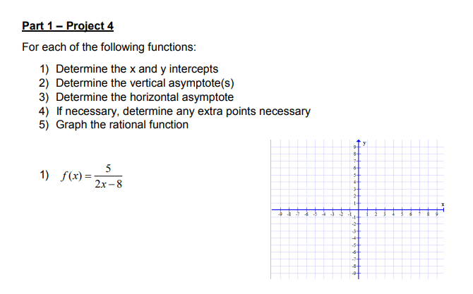 Solved Part 1 - Project 4 For each of the following | Chegg.com