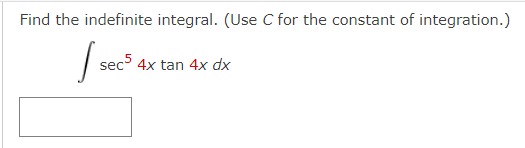 Solved Find the indefinite integral. (Use C for the constant | Chegg.com