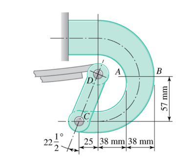 Solved The support linkage at one end of a symmetrical leaf | Chegg.com