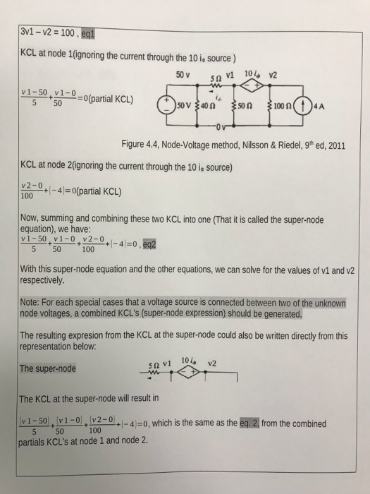 Solved Lesson 3: Node-Voltage method and Mesh-Current method | Chegg.com