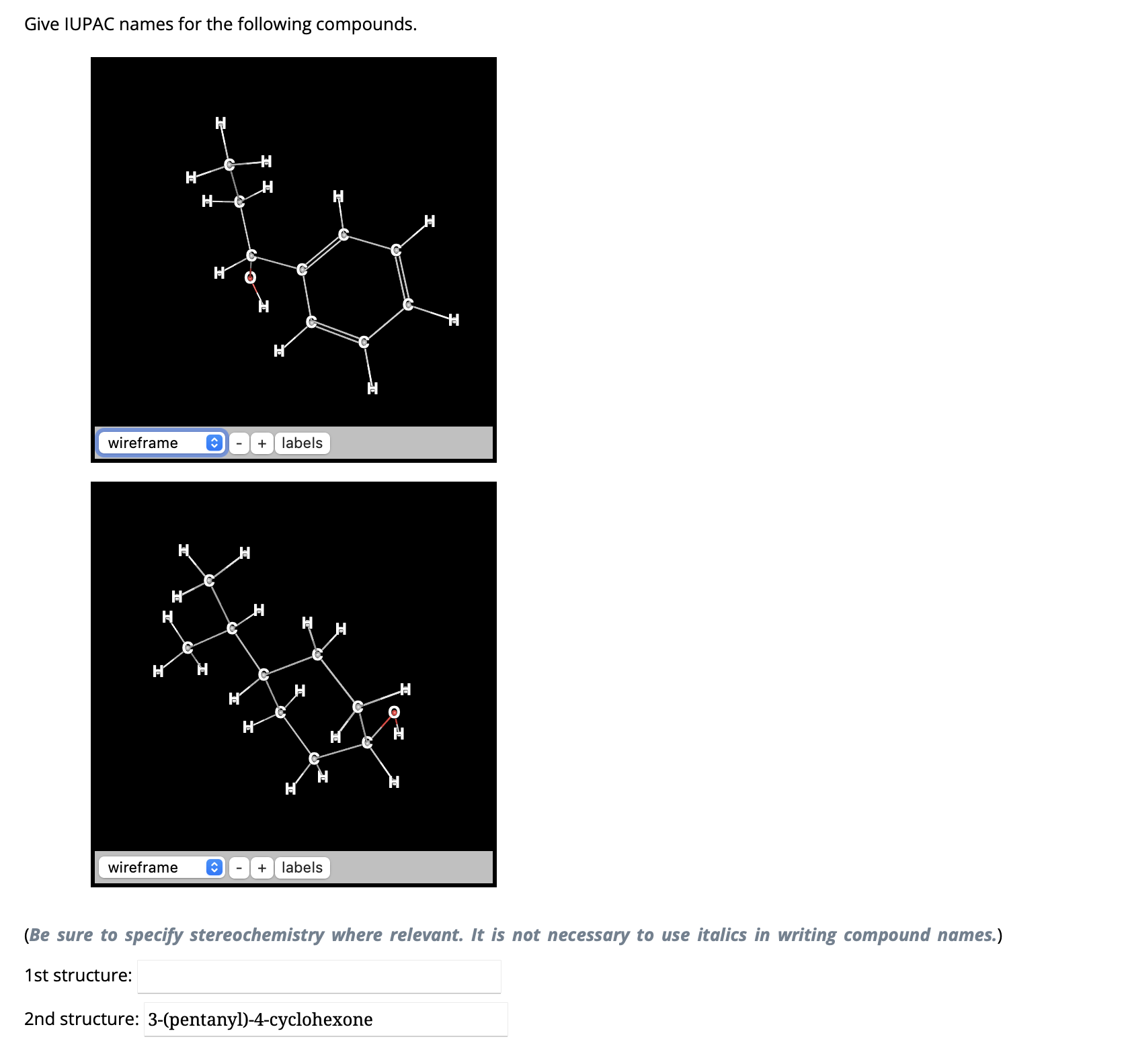 Solved Give IUPAC names for the following compounds.(Be sure | Chegg.com