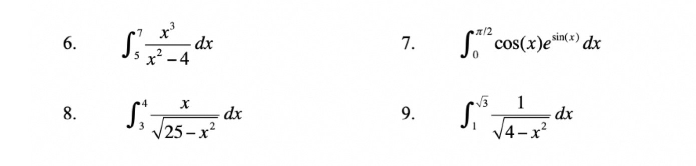 Solved Use algebra, u-substitution, and integration rules | Chegg.com