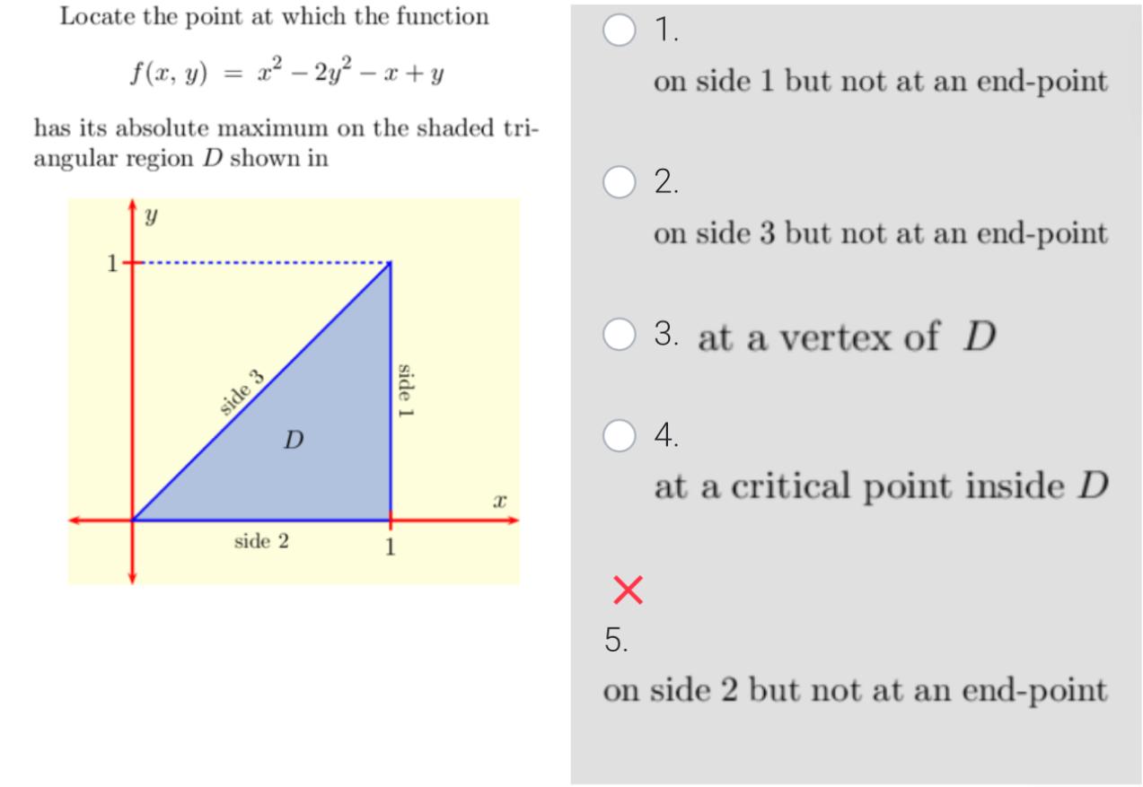 Solved Locate the point at which the function 1. | Chegg.com
