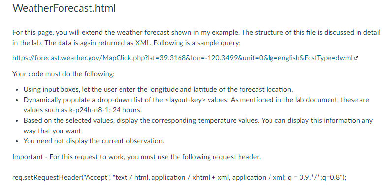 Modify Javascript Xml Ajax Query Weather Forecast 3338