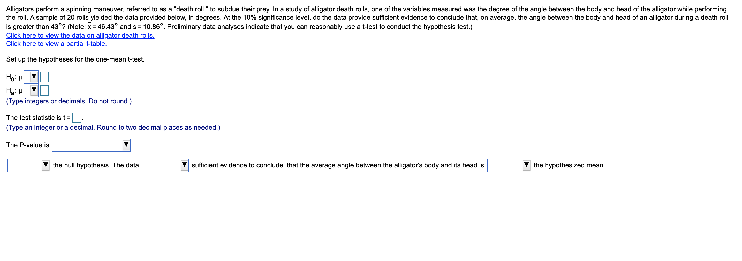 Solved Alligators perform a spinning maneuver, referred to | Chegg.com