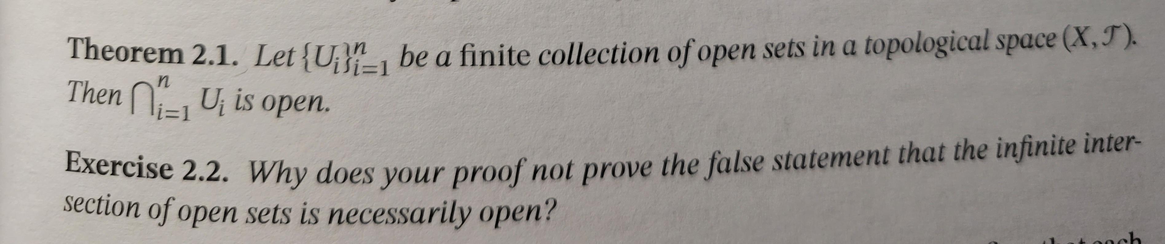 Solved Theorem 2.1. Let {Uiin}i=1n be a finite collection of | Chegg.com
