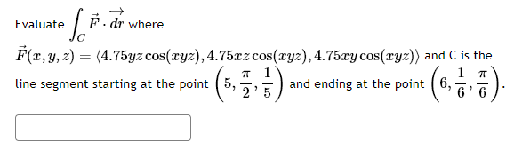Solved Evaluate Int C Vec F Cdot 6016