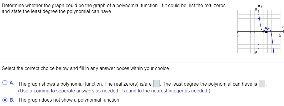 Solved Determine whether the graph could be the graph of a | Chegg.com