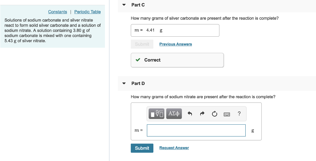 Solved Part C Constants | Periodic Table How many grams of | Chegg.com