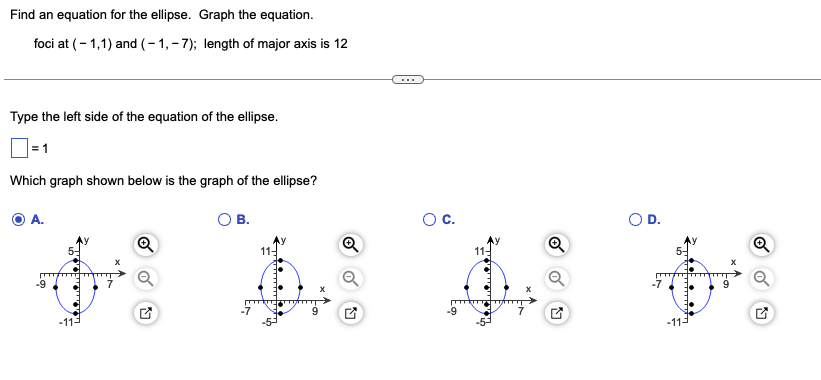 Solved Find an equation for the ellipse. Graph the equation. | Chegg.com
