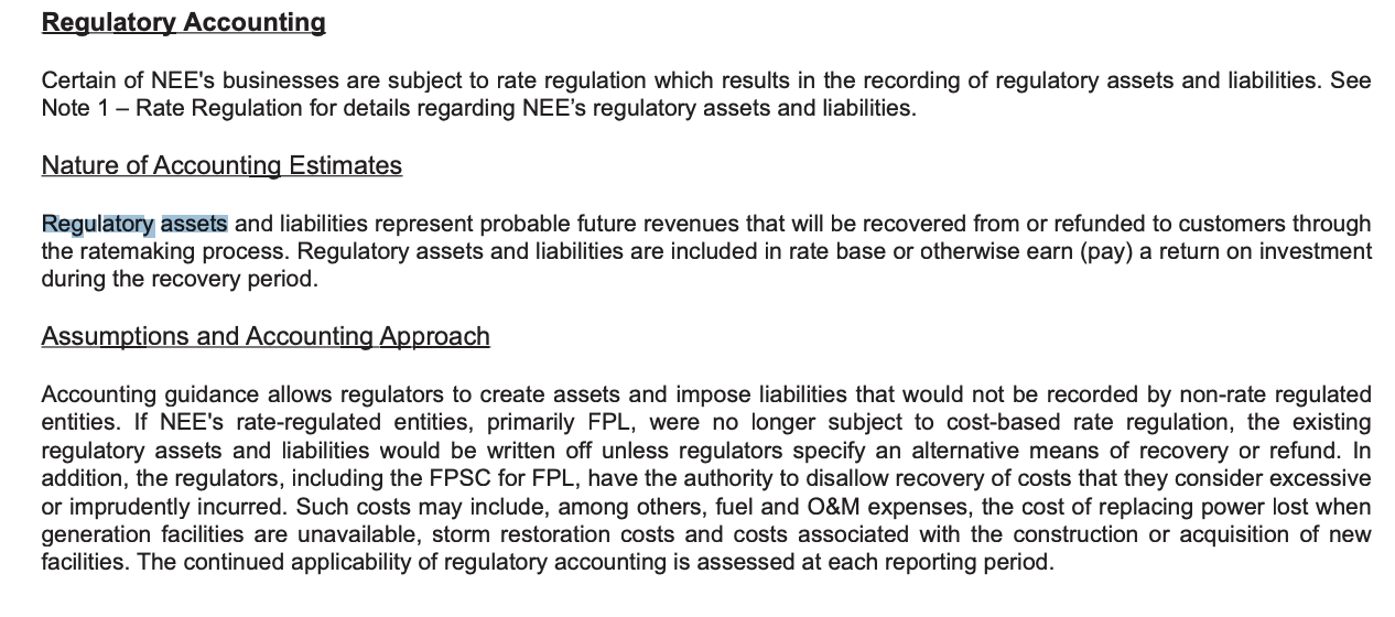 Identify regulatory assets on the balance sheet and | Chegg.com