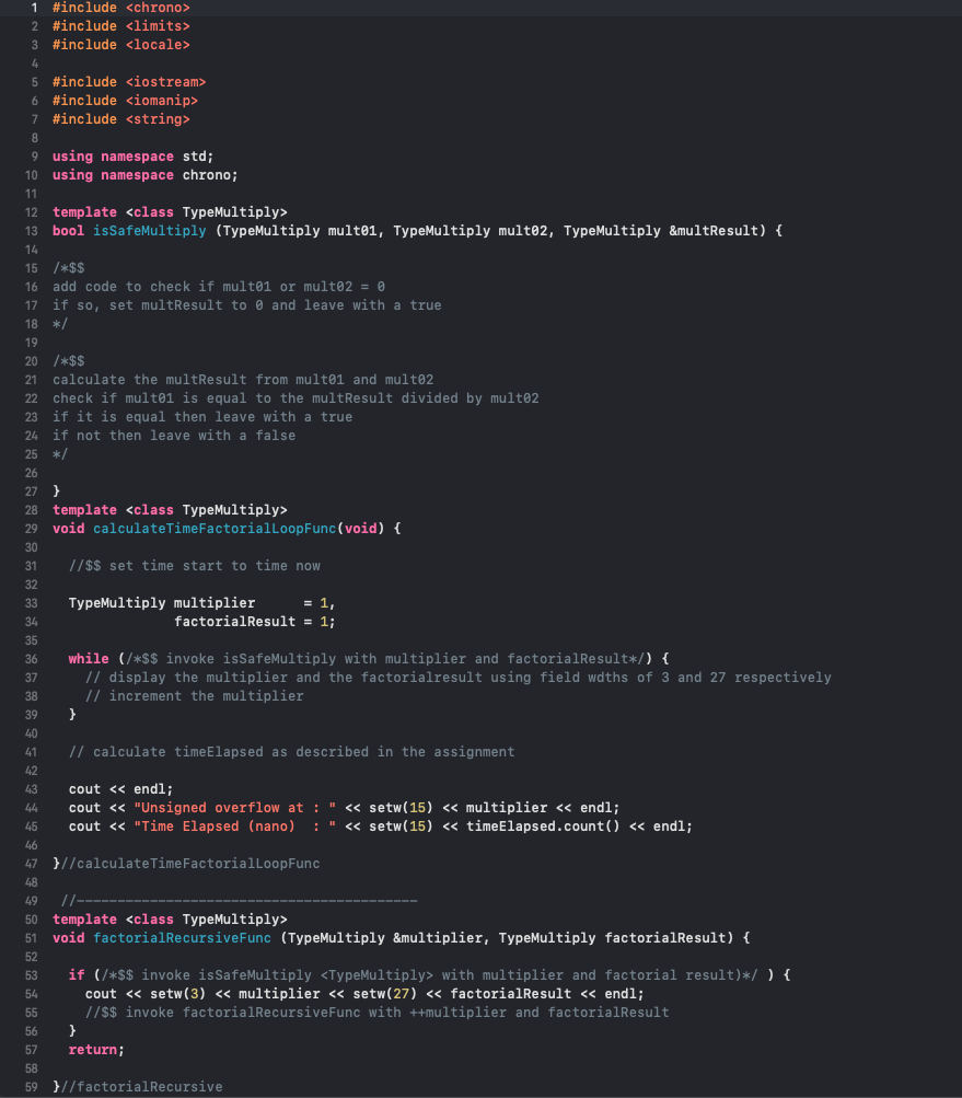 Factorial Overflow Detection In this assignment the | Chegg.com