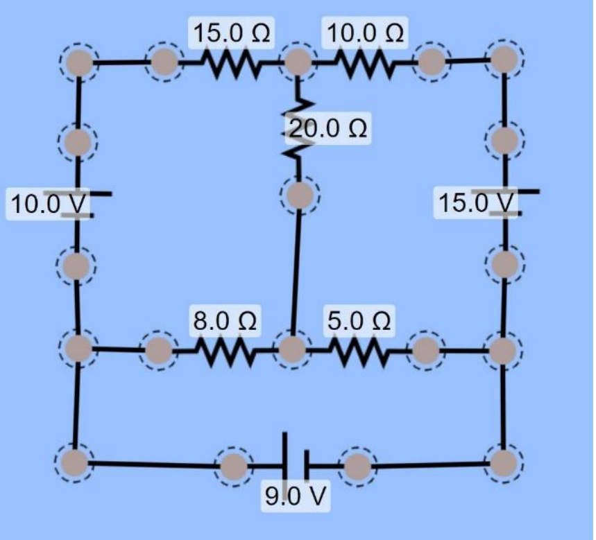 Solved There are now three loops and multiple junctions. | Chegg.com