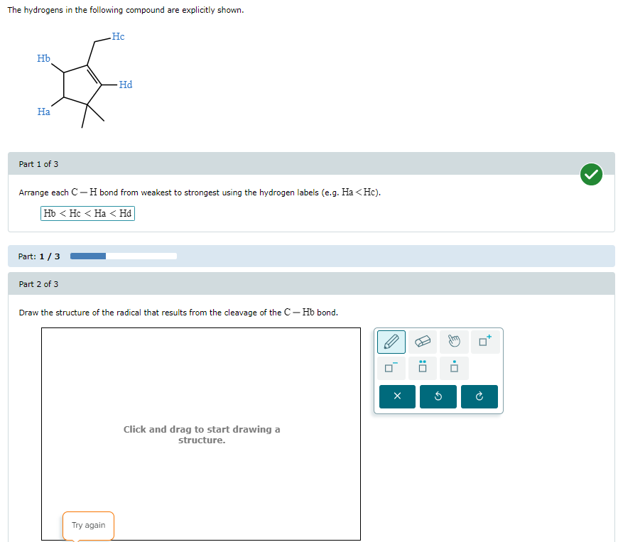 Solved Solve part 2. ﻿The hydrogens in ﻿the following | Chegg.com