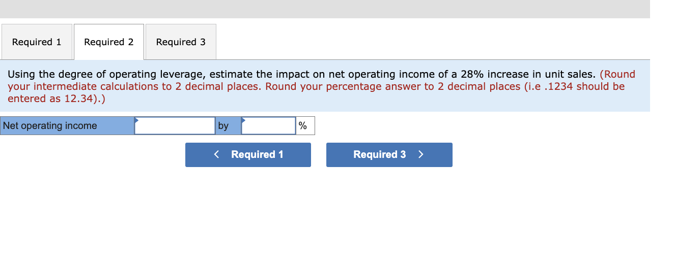Solved 1. What is the company's degree of operating | Chegg.com