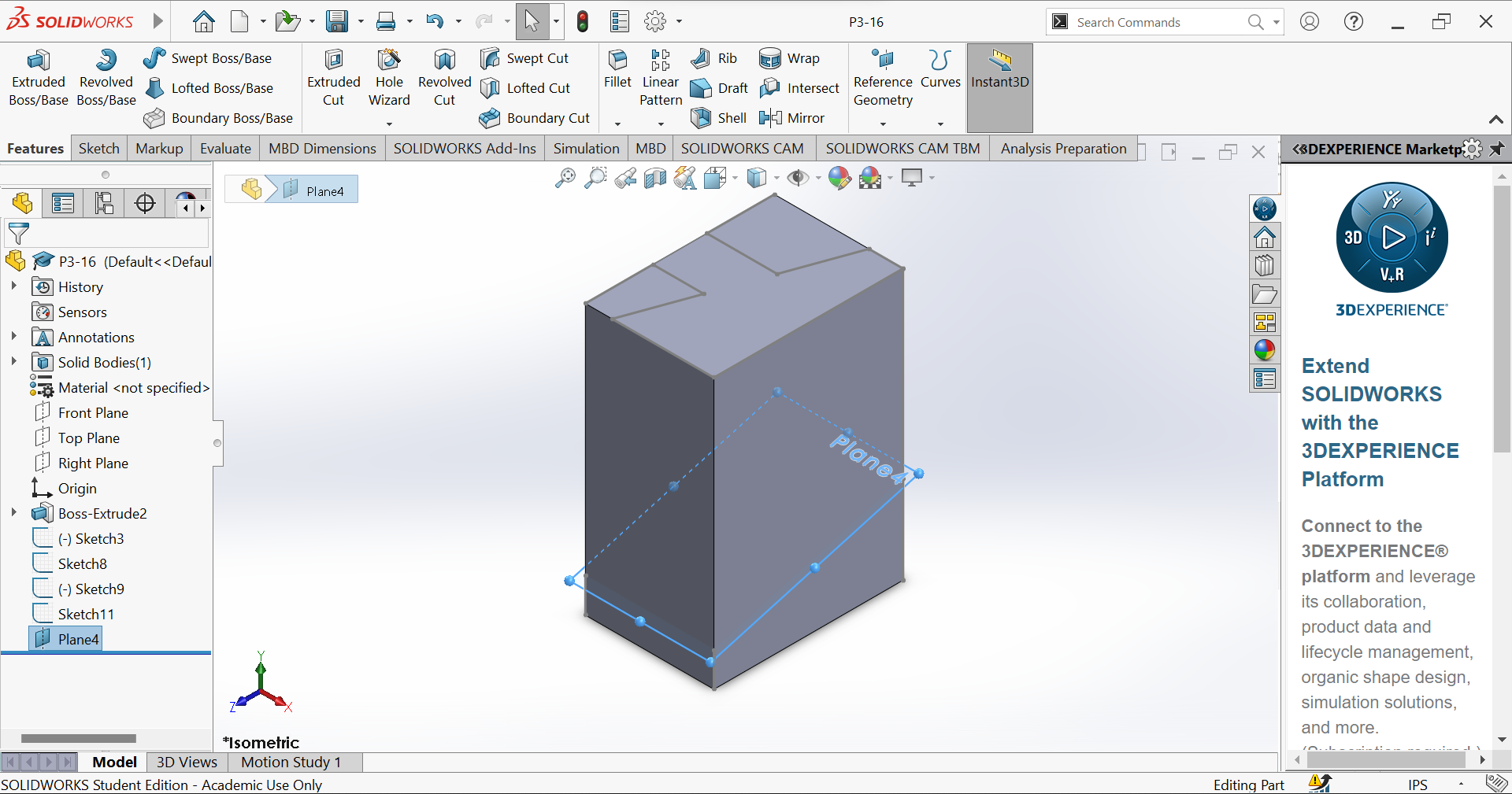 Solved How can I cut from the plane to the top?? | Chegg.com