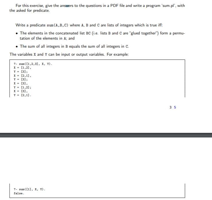 Solved For this exercise, give the answers to the questions | Chegg.com