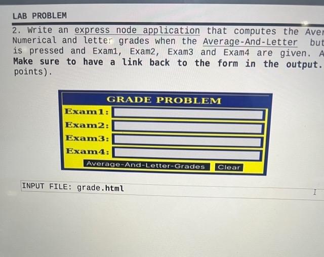 Solved 2 Write An Express Node Application That Computes 7836