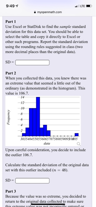Solved 9:49 LTE O a myopenmath.com This exercise is designed | Chegg.com