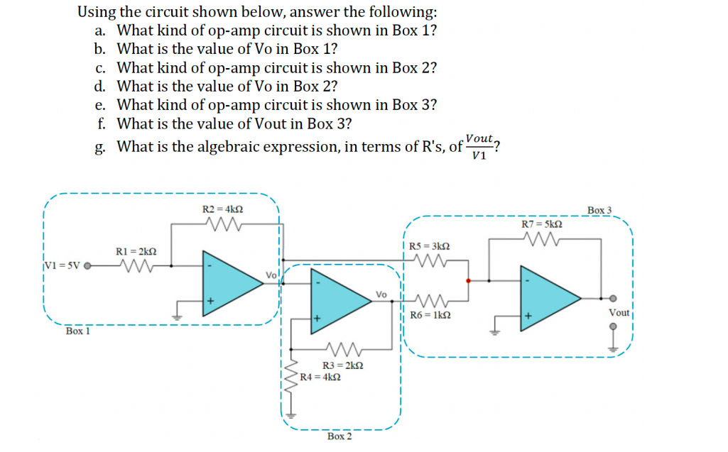 Solved Using The Circuit Shown Below Answer The Following Chegg
