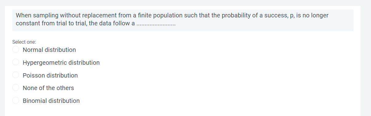 Solved When sampling without replacement from a finite | Chegg.com