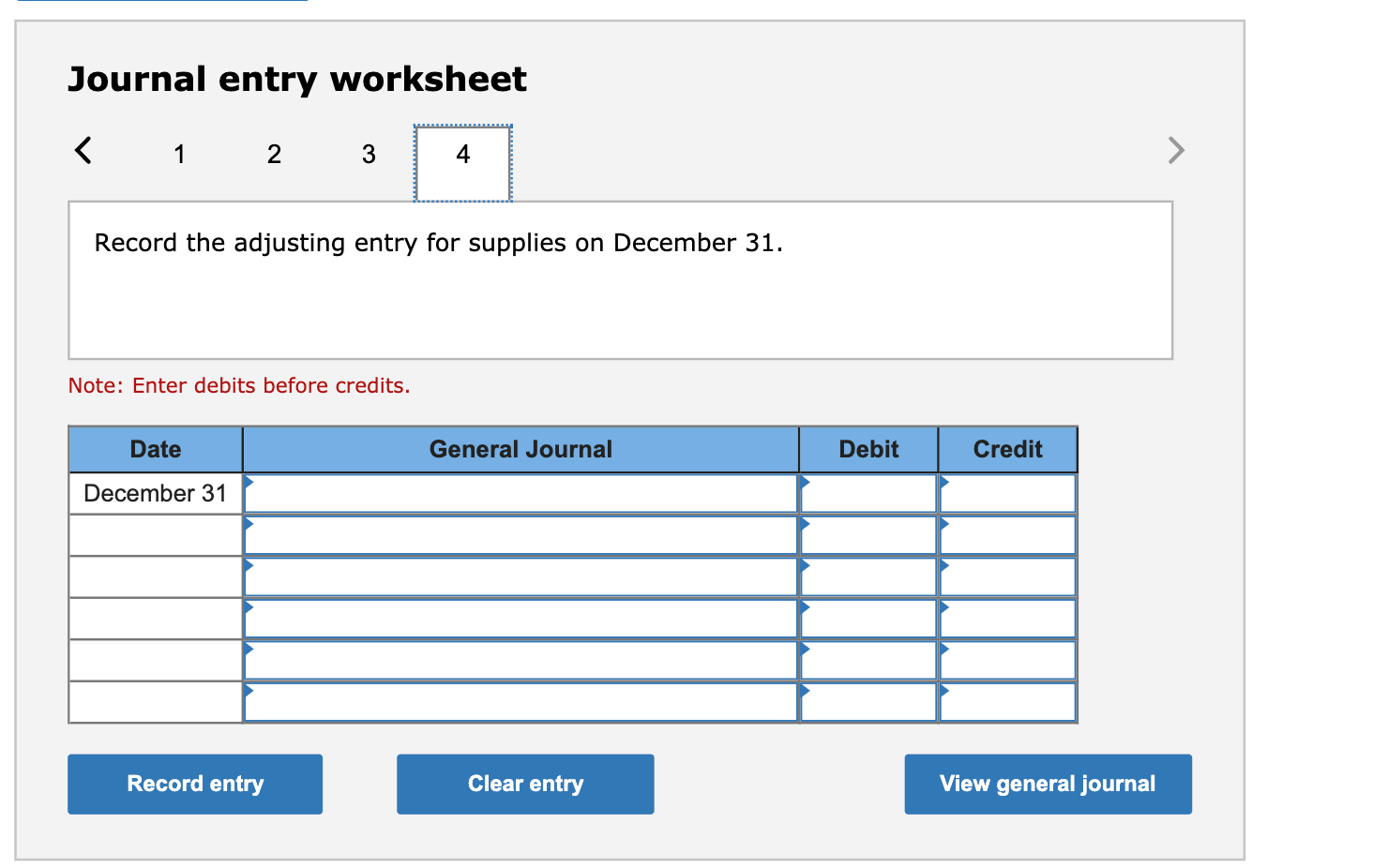 Solved Exercise 3-10A Record year-end adjusting entries | Chegg.com