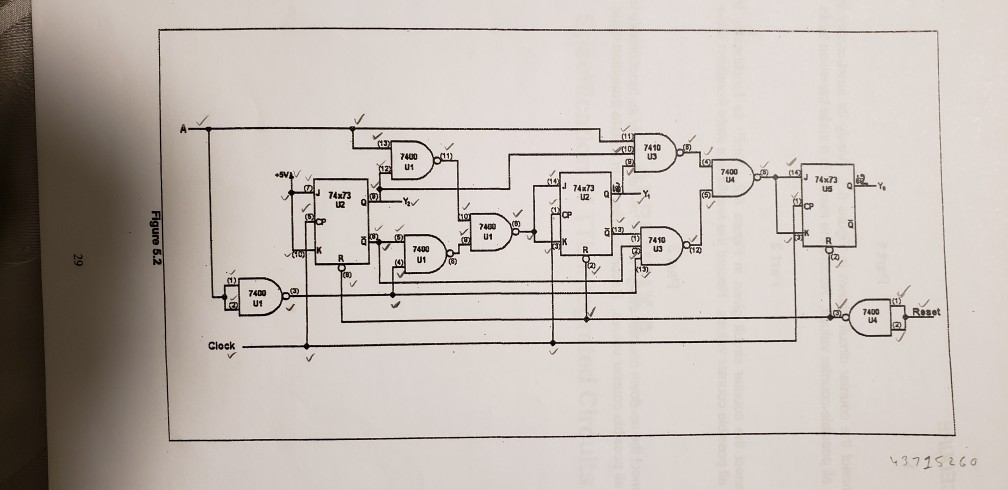 Solved 7410 U3 7400 J 74x73 』 74x73 us 0 Y. U2 U2 74 U1 410 | Chegg.com
