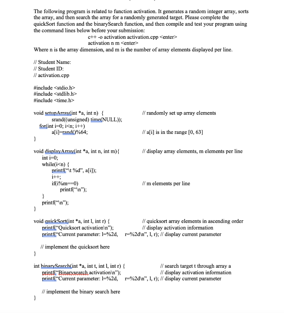 Solved The following program is related to function | Chegg.com