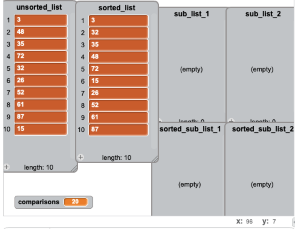 Solved I need to write a scratch merge_list to sort two | Chegg.com