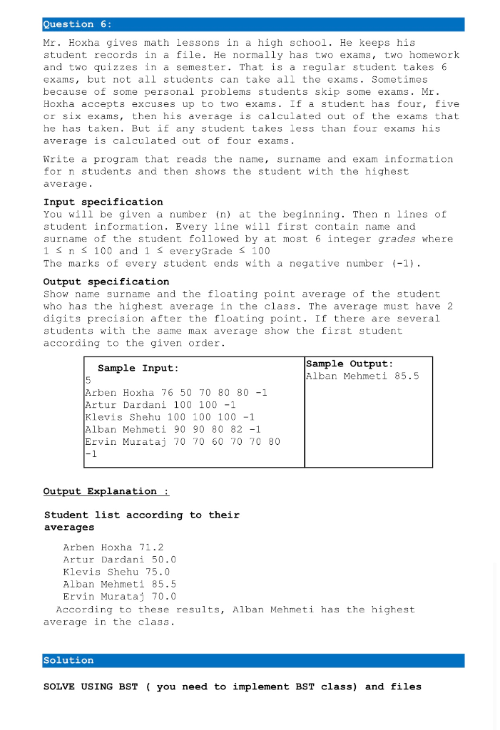 Solved Question 3: Big-Oh and Run Time Analysis: Describe | Chegg.com