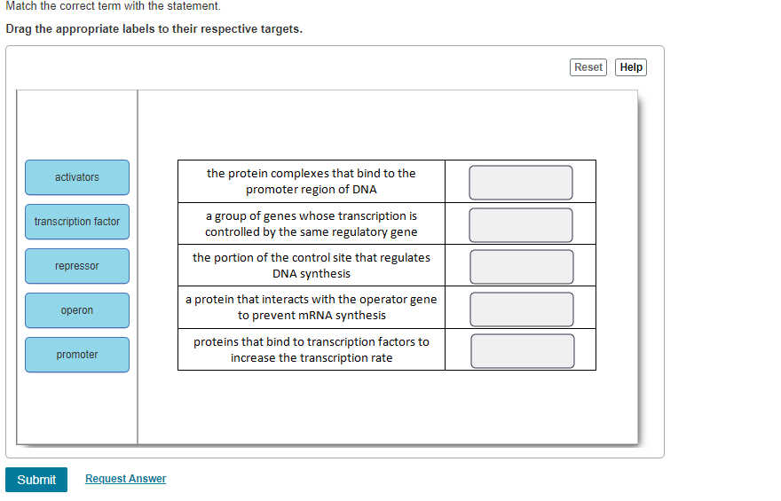 Solved Match the correct term with the statement. Drag the | Chegg.com