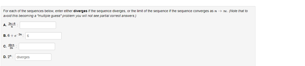 Solved Determine whether the following sequences converge or | Chegg.com
