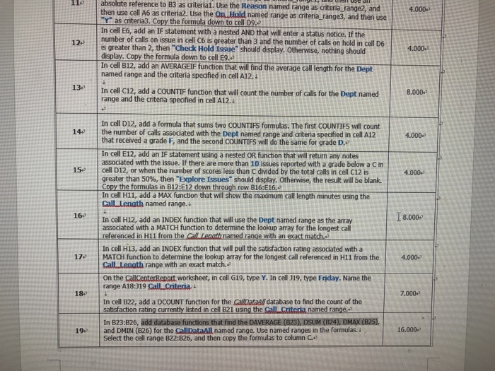 absolute reference to B3 as criteria1. Use the Reason | Chegg.com