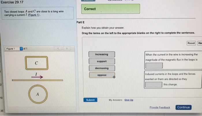 Solved Two closed loops A and C are close to a long wire | Chegg.com