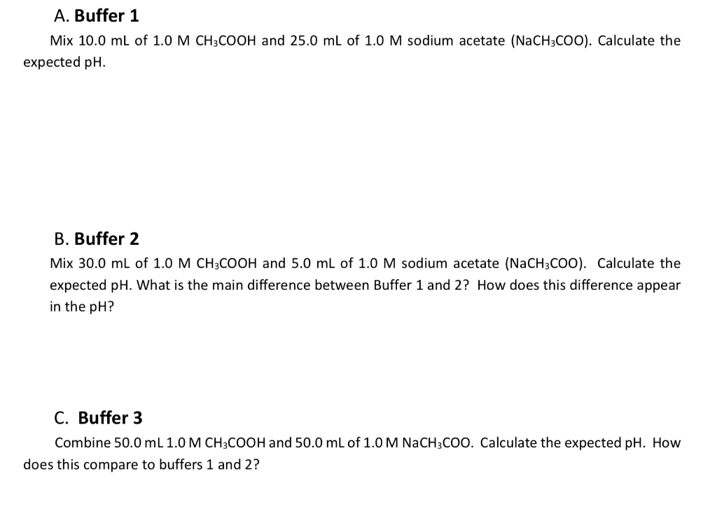 Solved Can someone help solve buffer 3 and compare to | Chegg.com