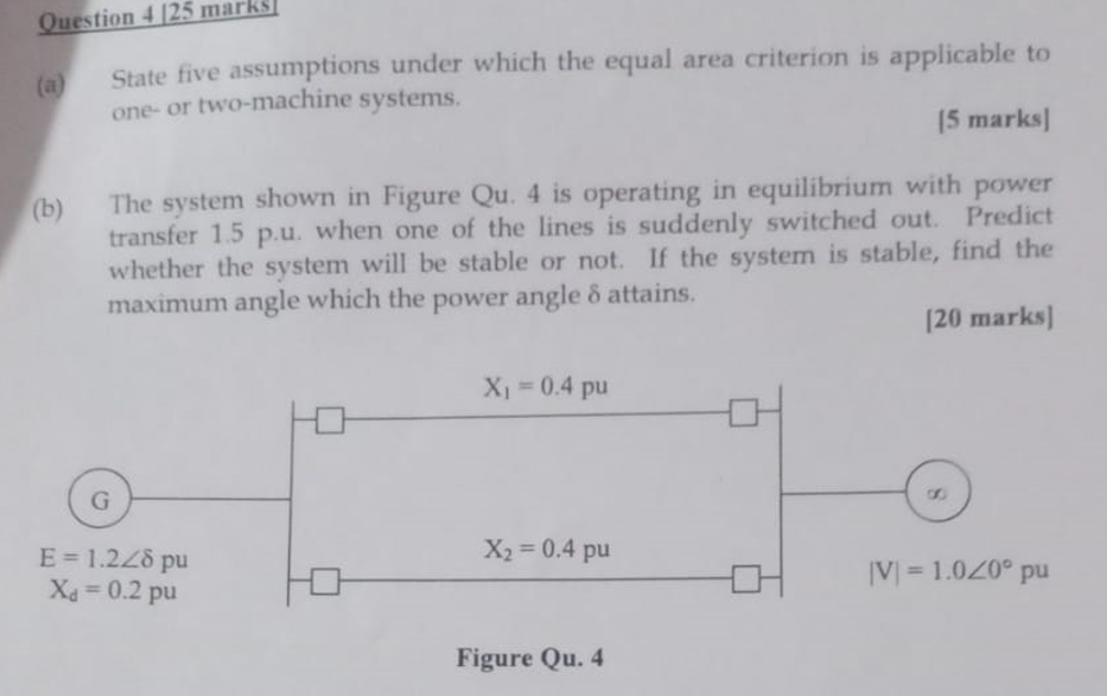 Solved (a) State five assumptions under which the equal area | Chegg.com