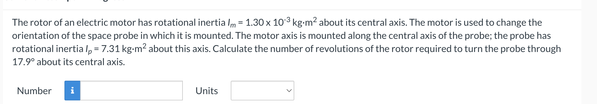 Solved The rotor of an electric motor has rotational inertia | Chegg.com