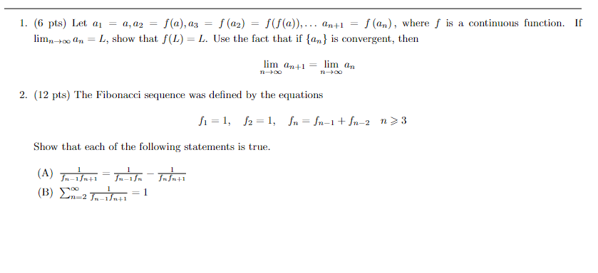 Solved 1. (6 pts) Let | Chegg.com