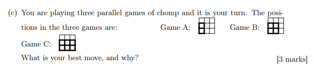 The game of Chomp is played on a rectangular block of | Chegg.com