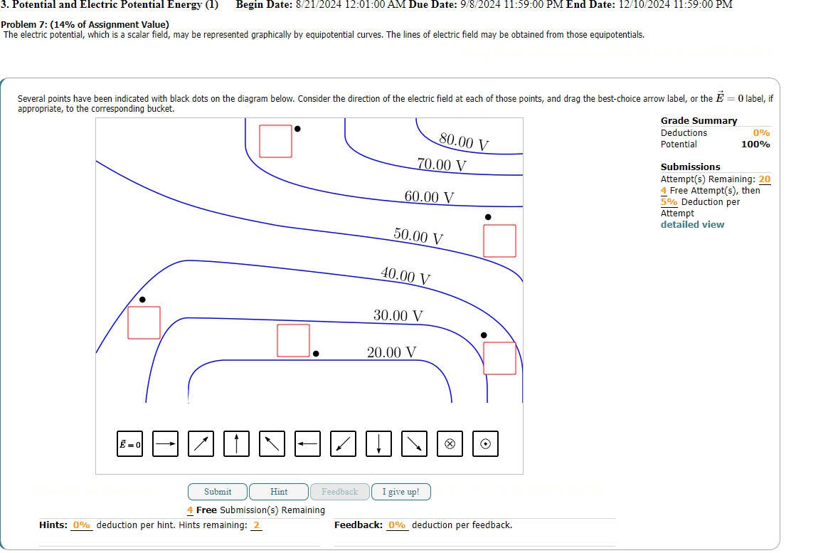 Solved Problem 7: (14% ﻿of Assignment Value)The electric | Chegg.com