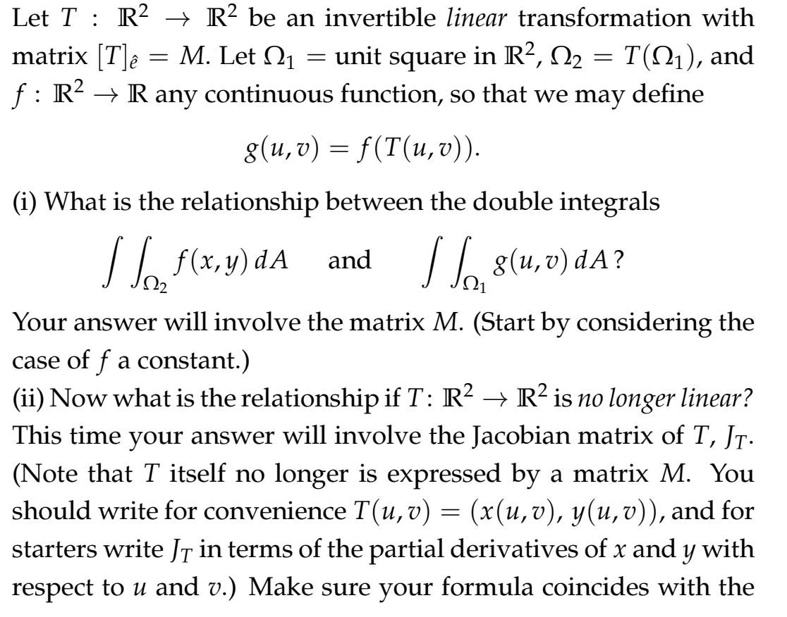 Solved Let T:R2→R2 be an invertible linear transformation | Chegg.com