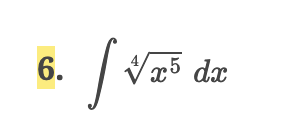 Solved ∫﻿﻿x54dx | Chegg.com