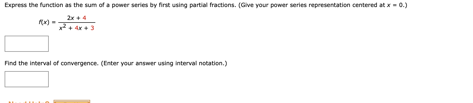 Solved Express the function as the sum of a power series by | Chegg.com