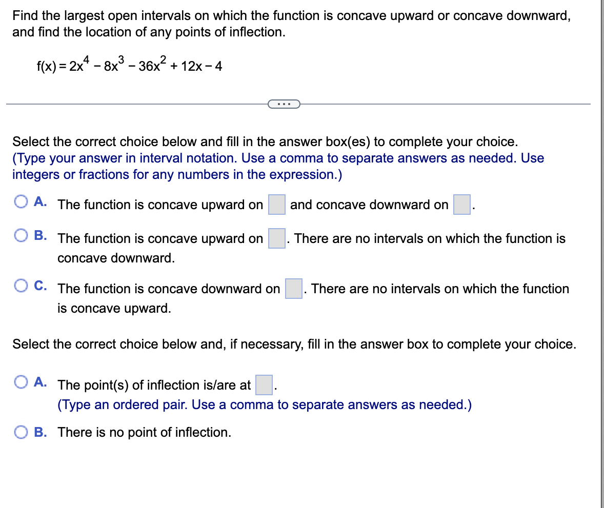 Solved Find the largest open intervals on which the function | Chegg.com