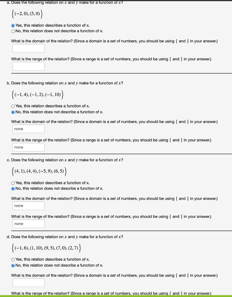 Solved a. Does the following relation on x and y make for a | Chegg.com
