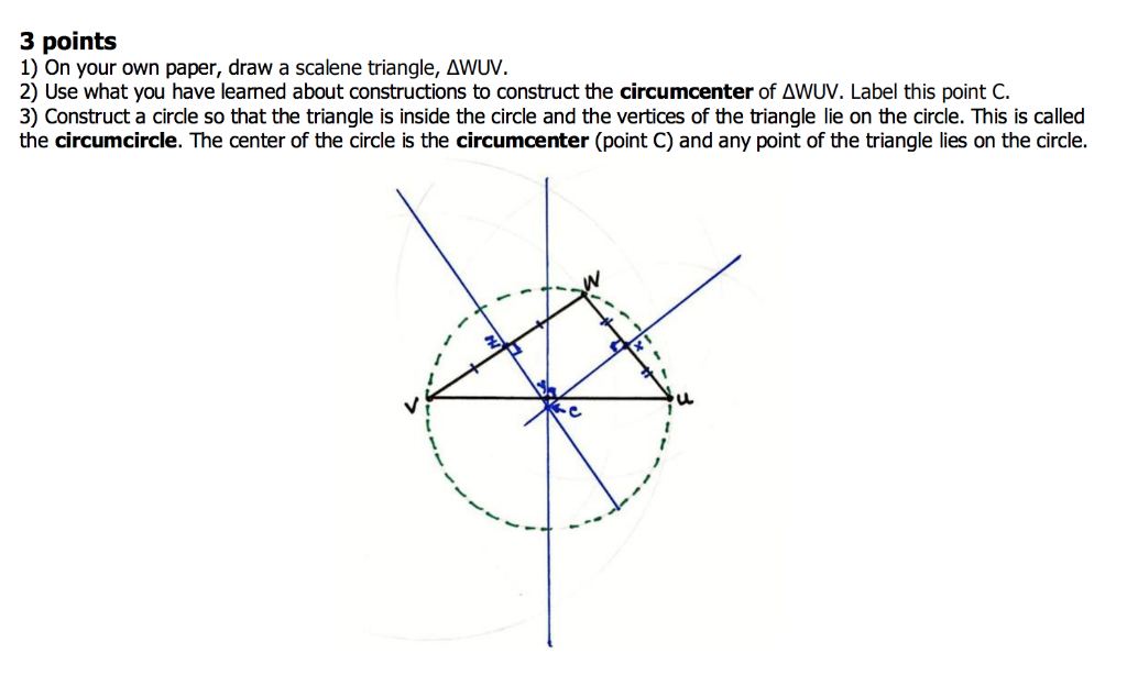 Solved 3 points 1) On your own paper, draw a scalene | Chegg.com