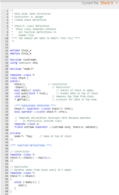 2 3 4 5 6 7 8 * EECE.3220: Data Structures * | Chegg.com